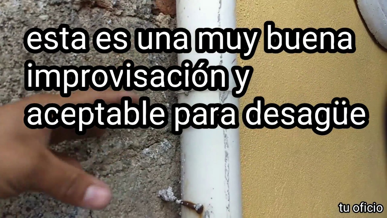 Reparacion en tubo de desagüe perforado - YouTube
