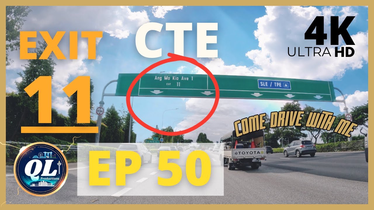 Driving From Chinatown to Serangoon | Exit 11: AMK Ave 1 | CTE | Come ...