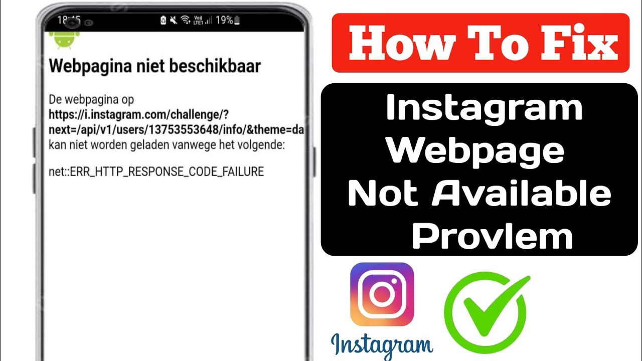How To Fix instagram webpage Not available problem 2025 | Instagram Not ...