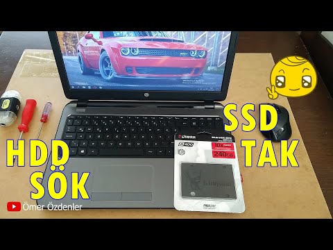 HP 250 G3 Notebook Sökme ve SSD Disk Takma