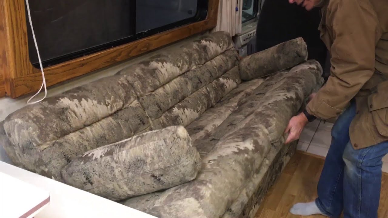 MCI MC5 interior of bus conversion for sale - YouTube