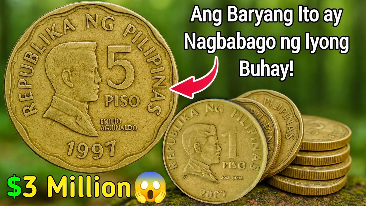 These Rare Philippine Coins Are Worth MILLIONS! | 1997 5 Piso & 2001 1 ...