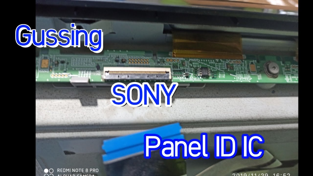 Identify Sony Panel ID IC simple tips - YouTube