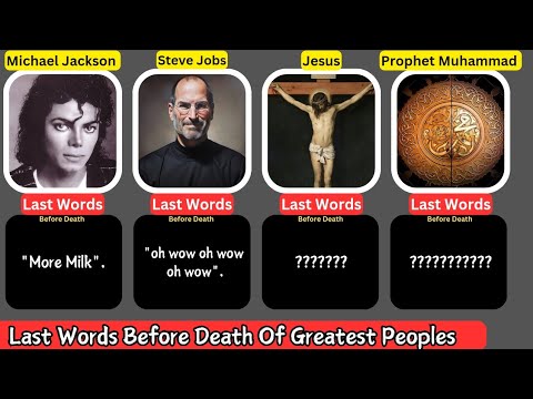 Last Words Before death Of Greatest peoples - YouTube