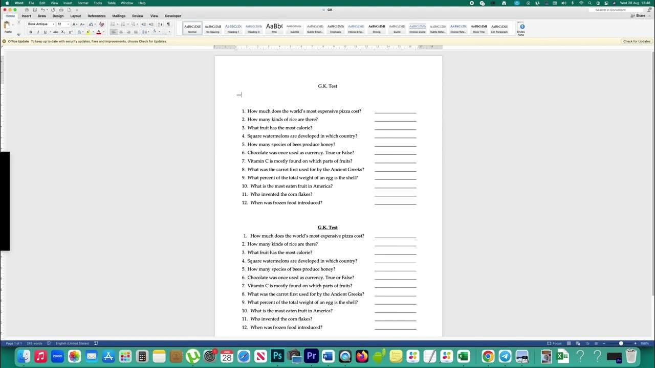 How to add horizontal line in word without using the Line tool | How to ...