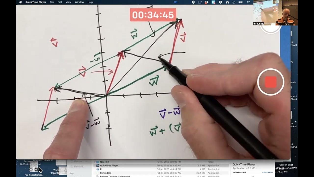 Add & Subtract Two Vectors & Interpret the Results Geometrically ...