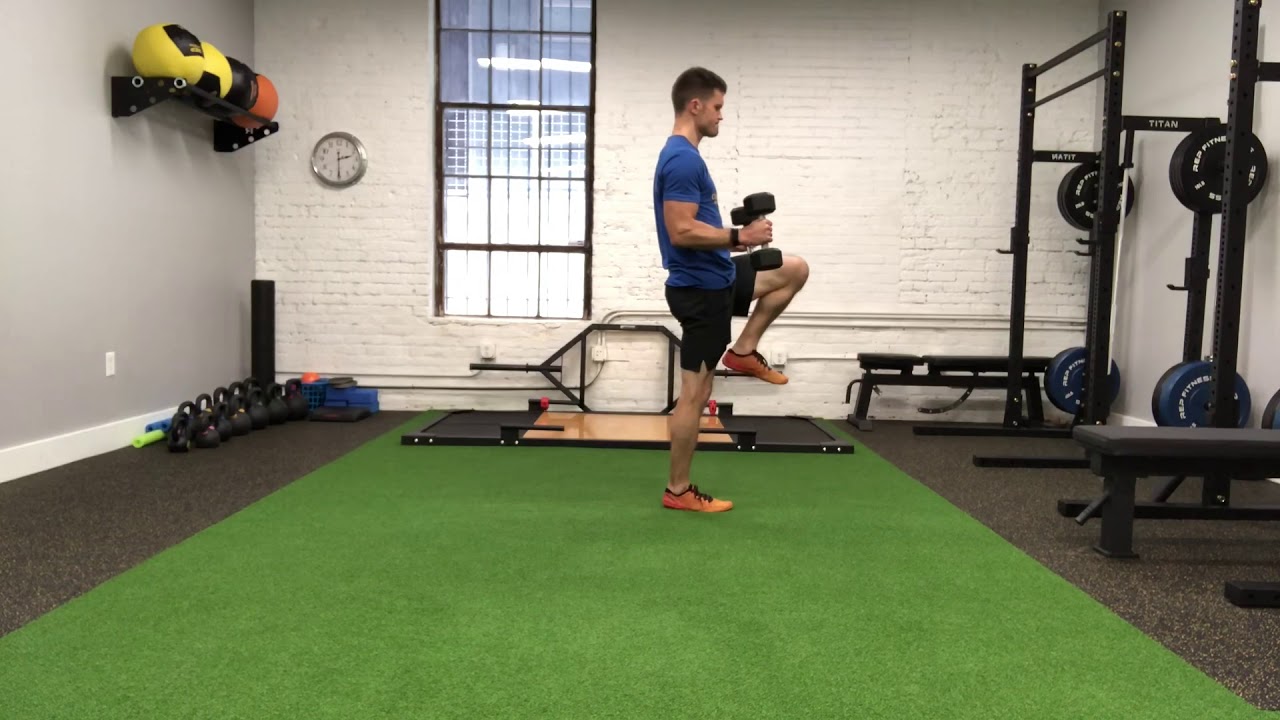 Double Arm DB Hold Walking March - YouTube