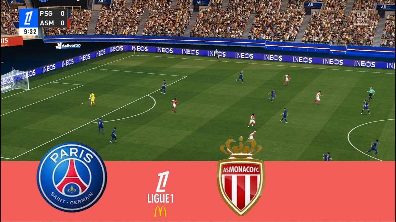 PSG vs Monaco | Ligue 1 24/25 | Live Football Match | - YouTube