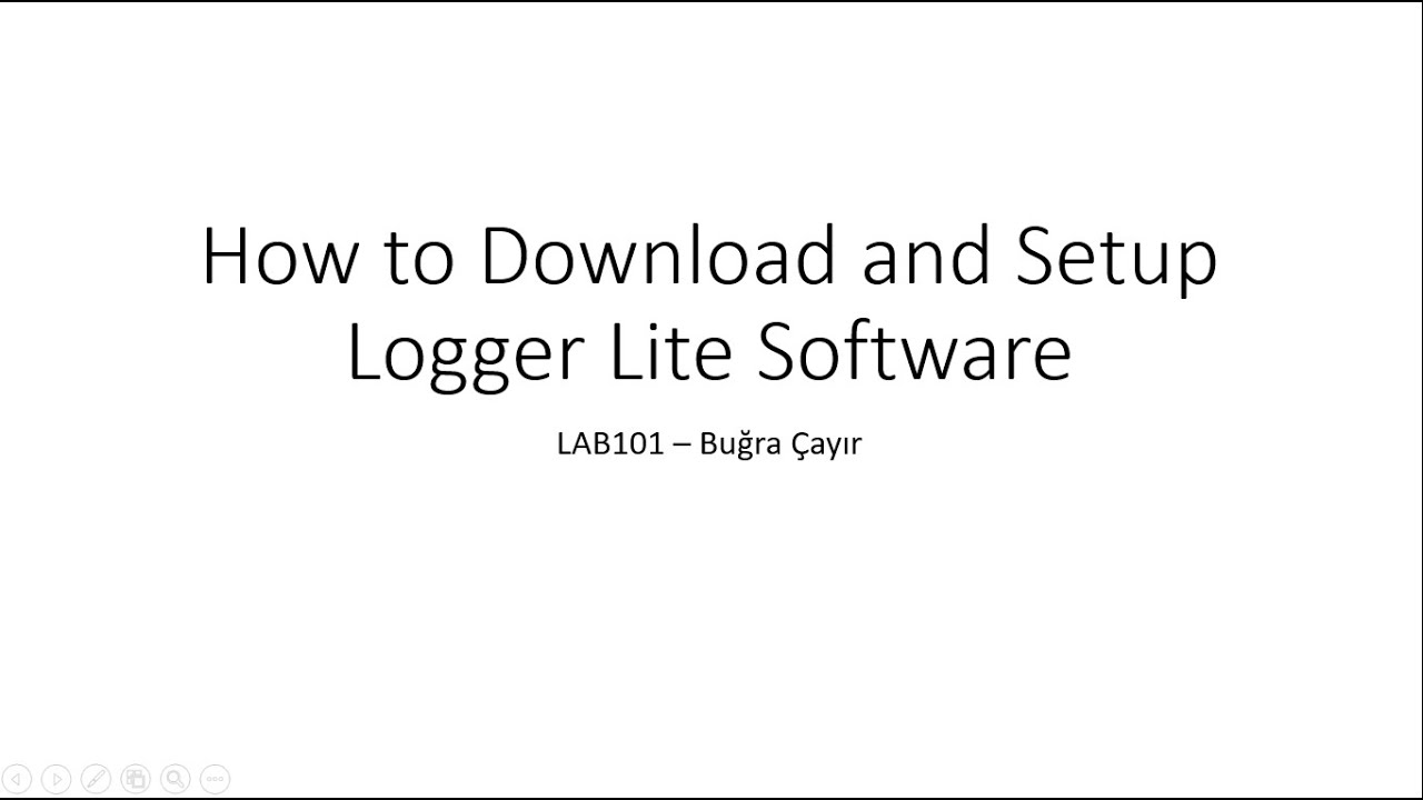Class 3 | How to Download and Setup Logger Lite Software | Buğra Çayır ...