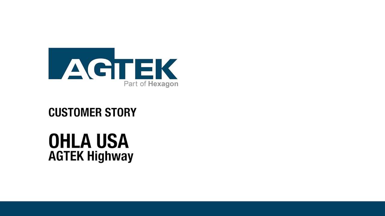 OHLA USA working with AGTEK Highway - YouTube