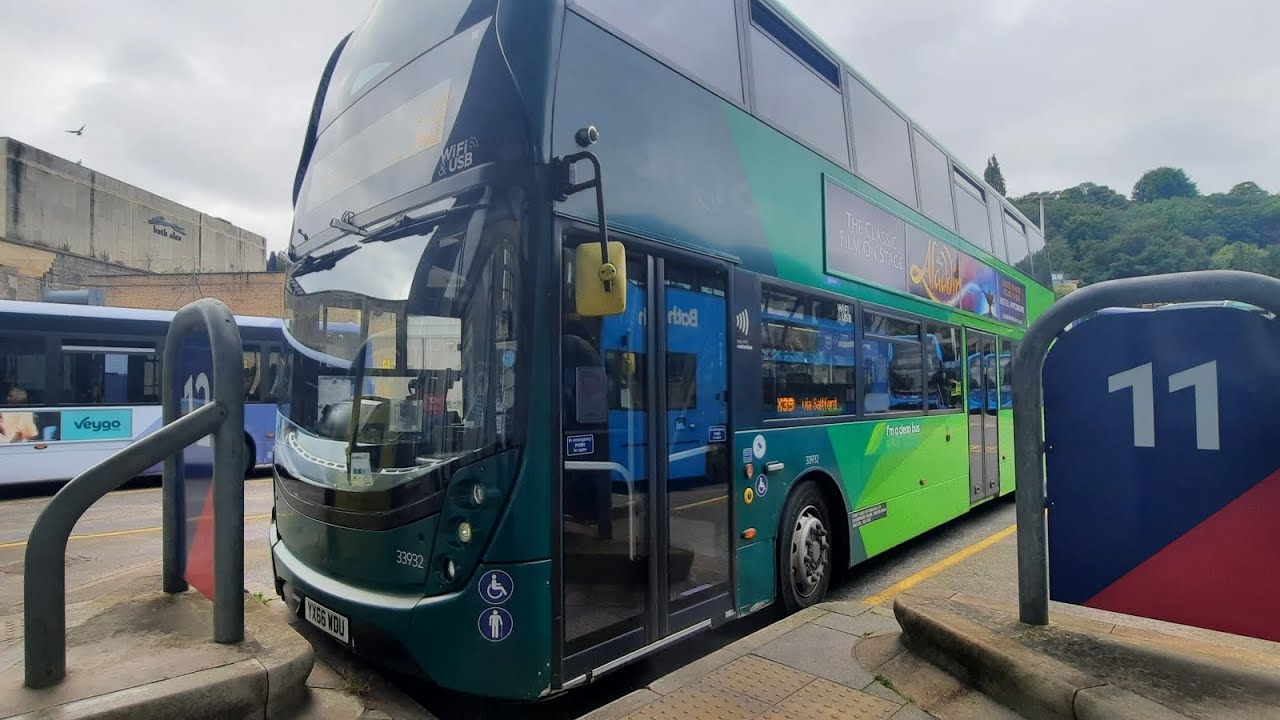 First West of England ADL Enviro400 MMC 33932 YX66WDU Route X39 Bath ...