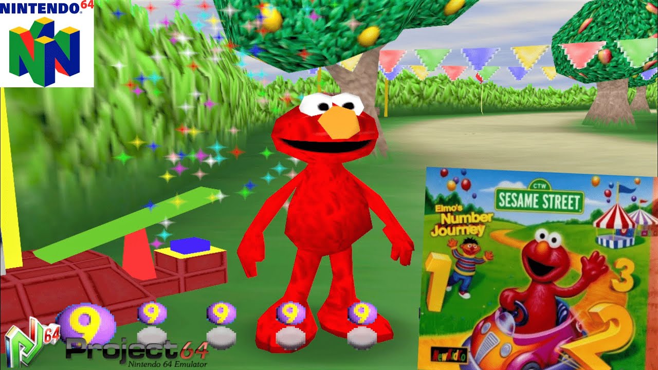 Sesame Street : Elmo's Number Journey (1999) Nintendo 64 Gameplay in HD ...