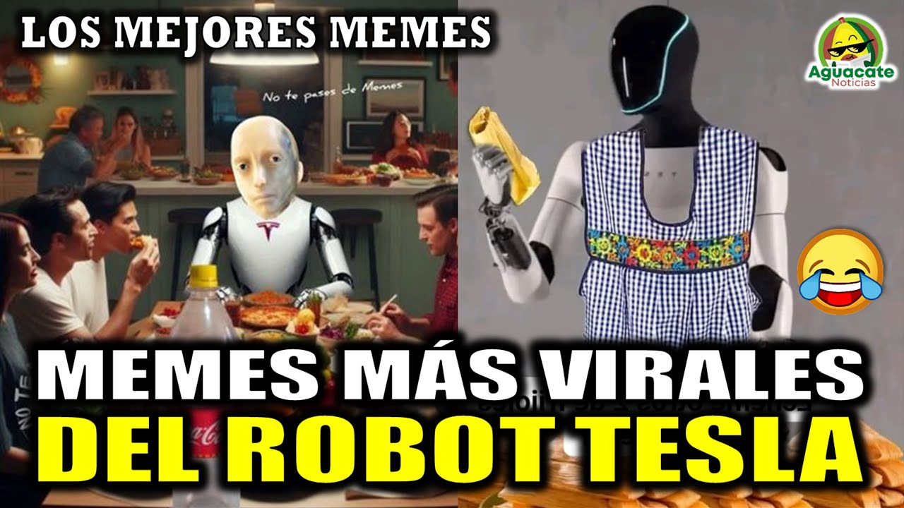 Los MEMES más virales del Robot Tesla Optimus - YouTube