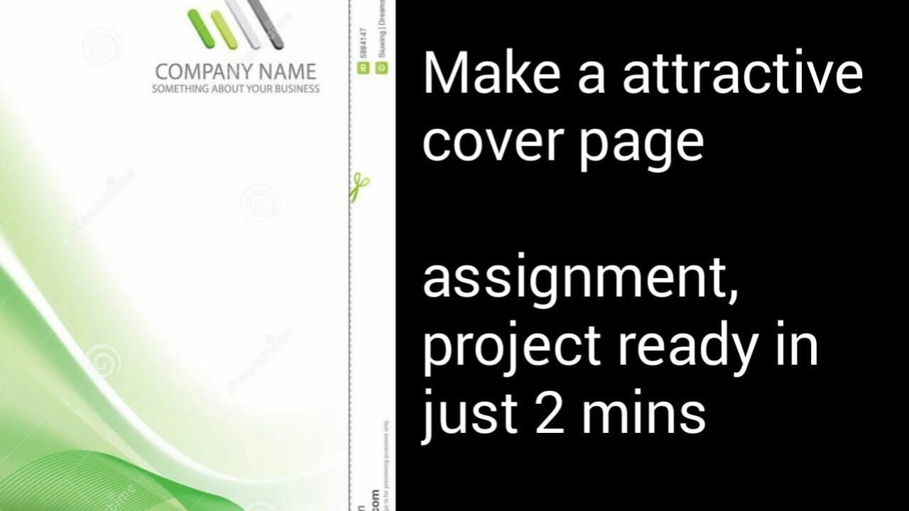 How To Make A Cover Page For Assignment Cover Page For School And Collage In Ms Word YouTube How To Make A Cover Page For Assignment Cover Page For School And Collage In Ms Word YouTube