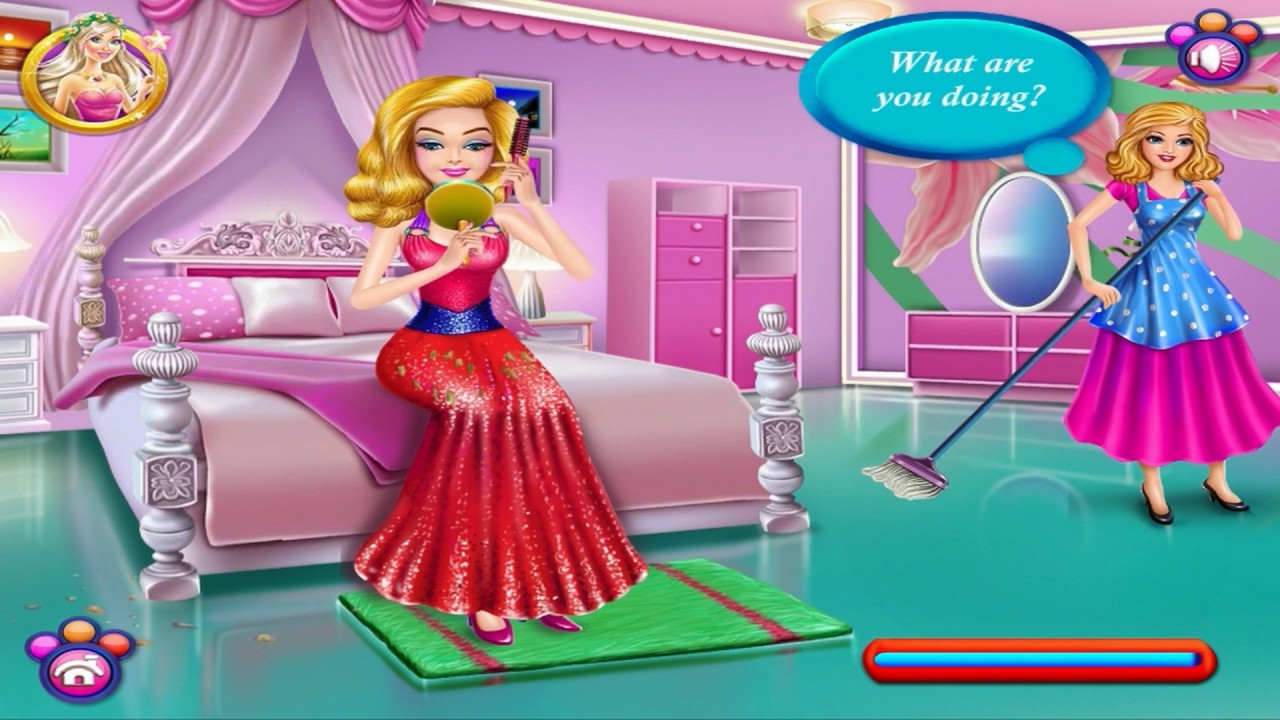 Princess Make Up Slacking Game Movie | Fun Kids Games - YouTube