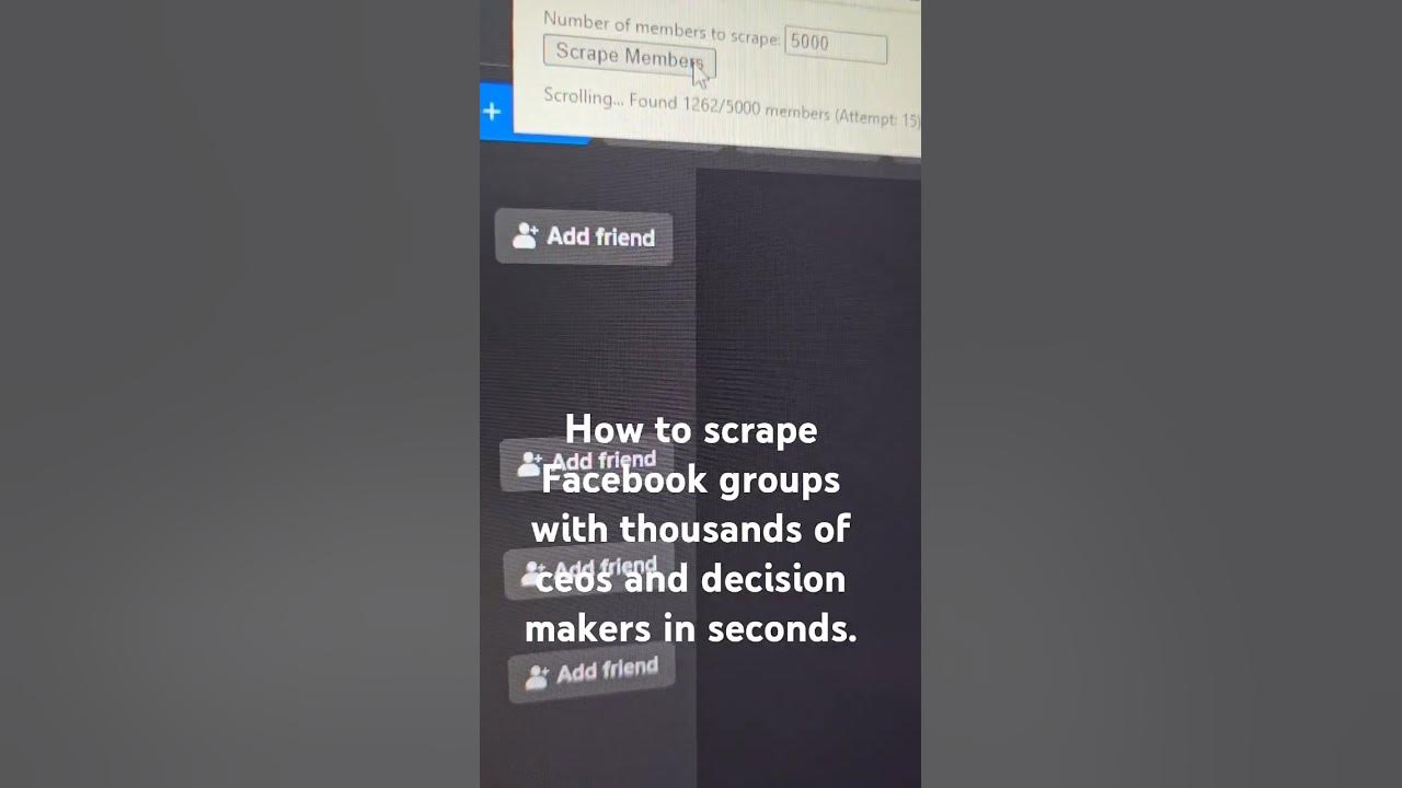 How to scrape Facebook groups with thousands of ceos and decision makers in seconds. - YouTube