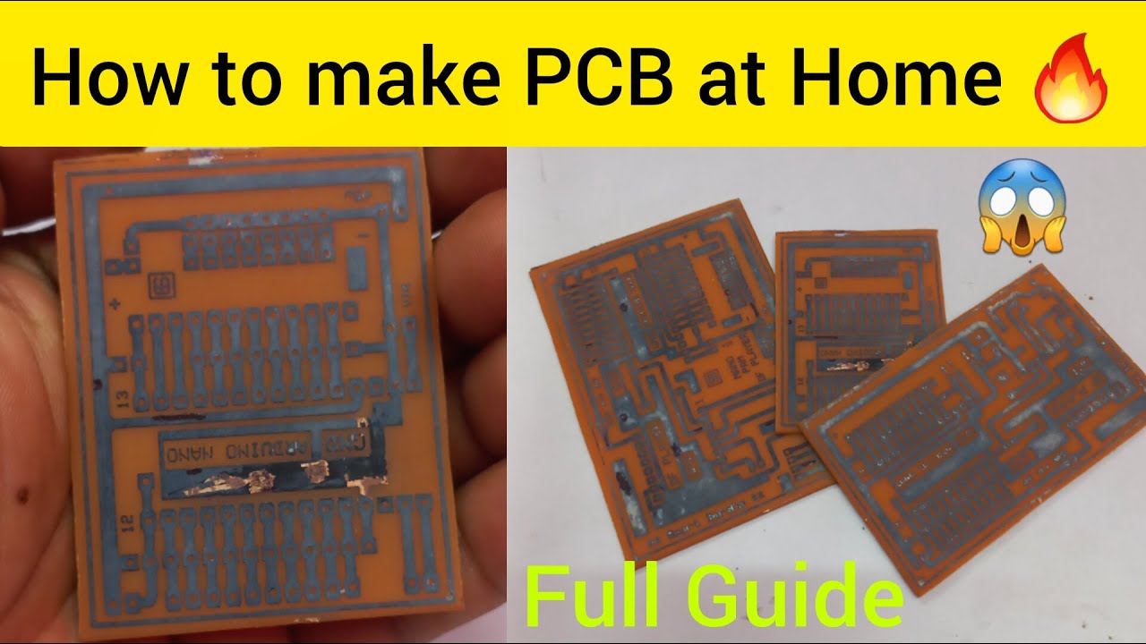 How to make PCB at Home || home made PCB || #diy #electronic #video ...