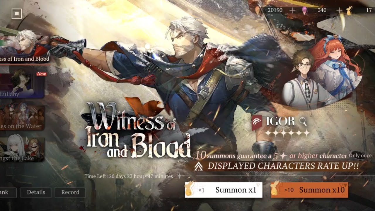 [ Reverse 1999 ] Witness of Iron and Blood ( Igor ) - Summon Session ...