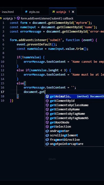 Form Validation Create In Html Css And Js Programming No Talking Coding Htmlcssjs Asmr 