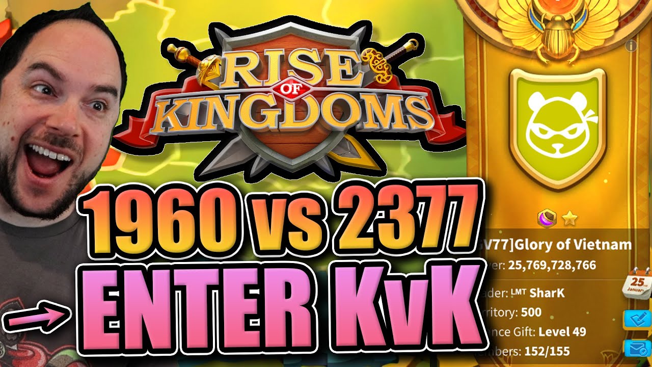 Entering KvK Map [2377 vs 1960] Rise of Kingdoms - YouTube