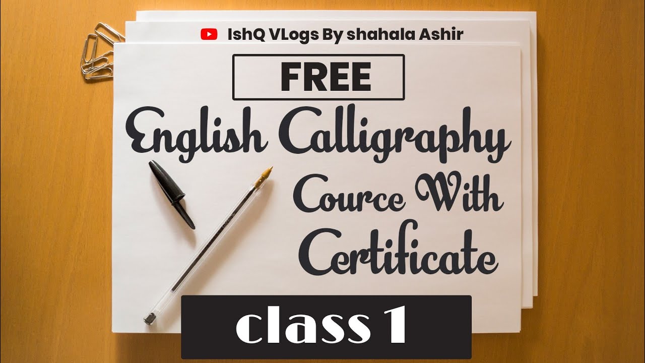 class :1 Guidelines for English calligraphy/ Malayalam #englishcalligraphy #calligraphy - YouTube