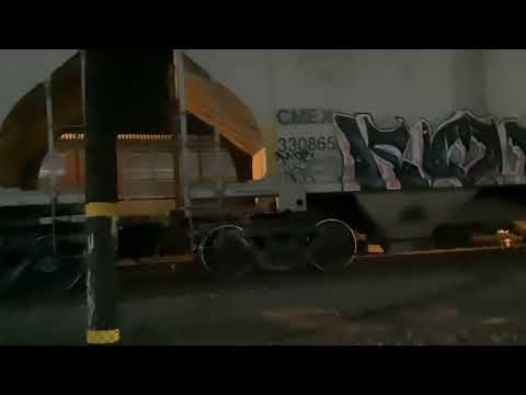 UP 1390 pulls forward and stops for switch and reverses backward - YouTube