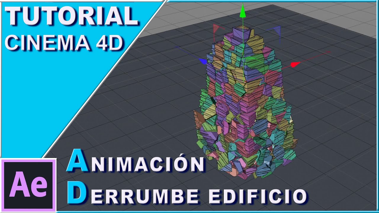 TUTORIAL Crear animación escena DERRUMBE EDIFICIO en CINEMA 4D - YouTube