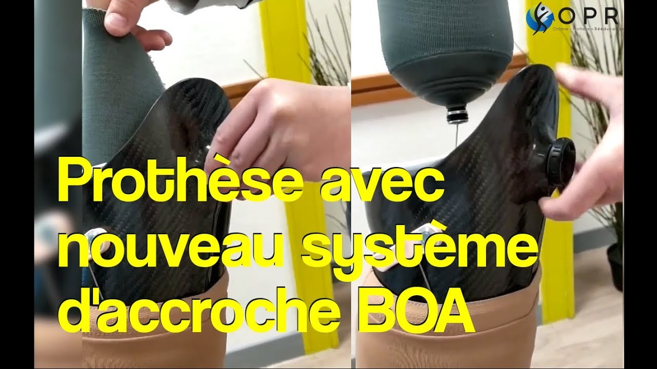 Prothèse avec système unique d'accrochage BOA pour patients à faible ...