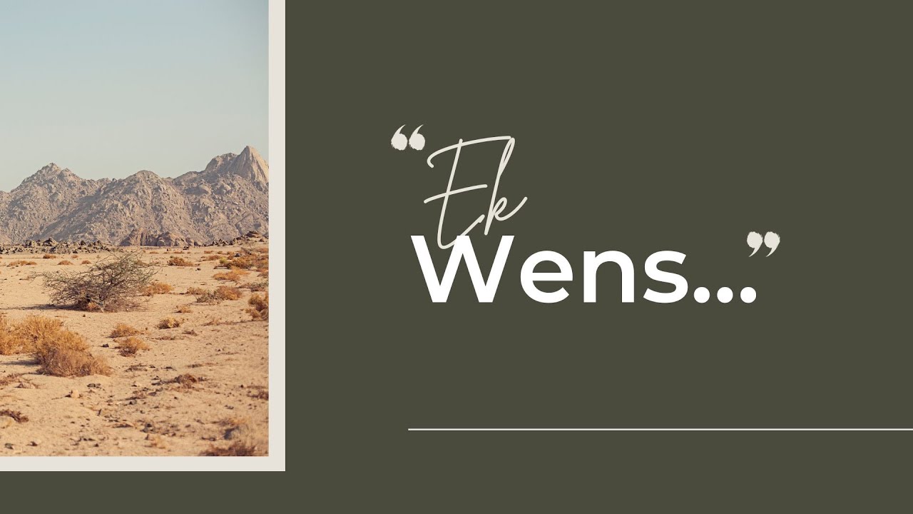 " Ek wens..." (met JI de Wet) - Genesis 28:10-12 - YouTube