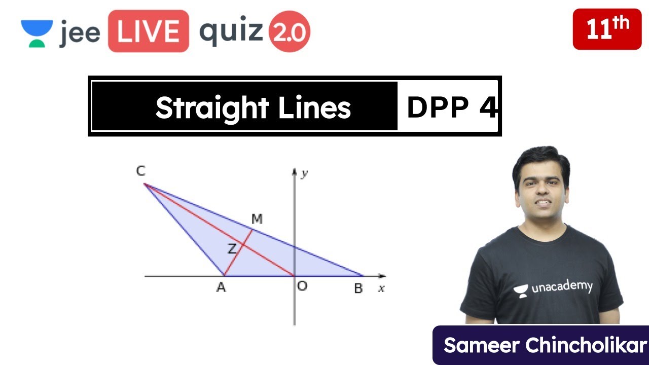 JEE: Straight Lines DPP 4 | Class 11 | Unacademy JEE | JEE Maths ...