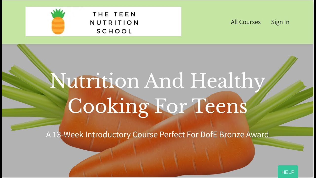 How The Course Works - Nutrition And Healthy Cooking For Teens DofE ...