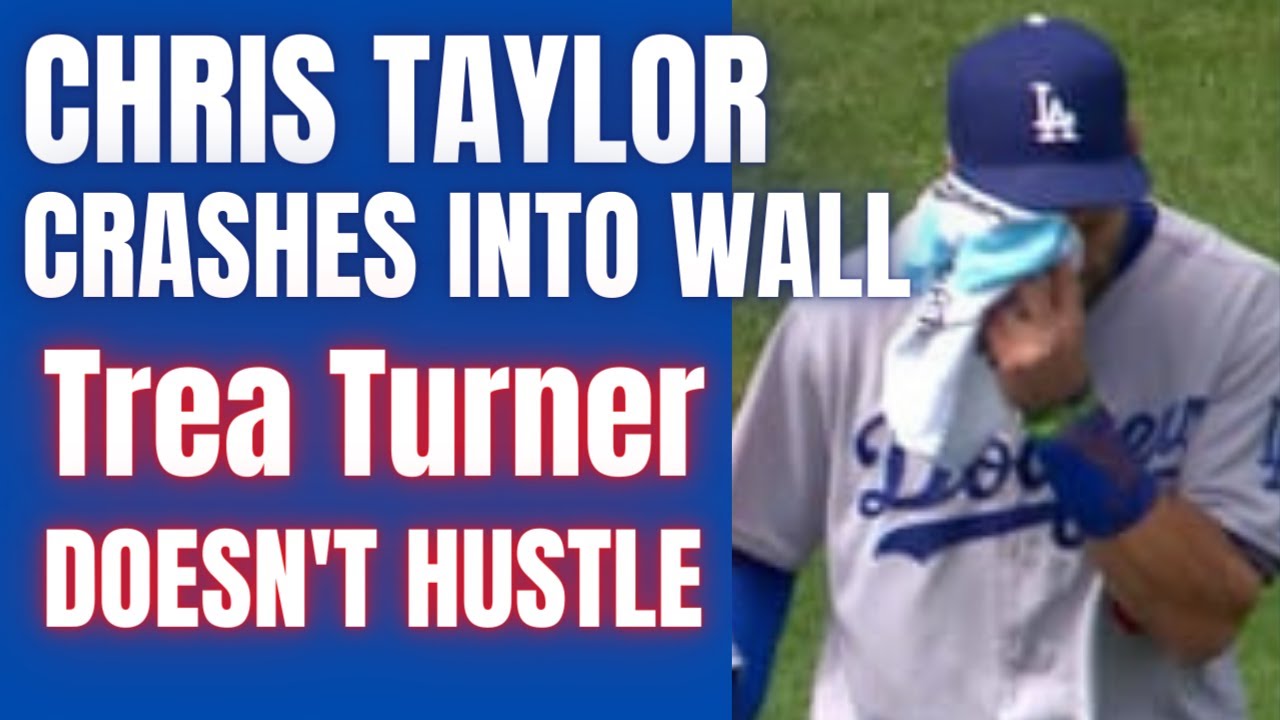 Chris Taylor crashes into to wall / Turner Dogs it / Giants sweep the ...