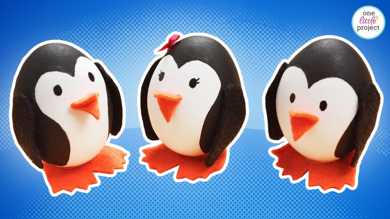 Penguin Easter Egg Craft | Fun and Easy Penguin Egg Design - YouTube
