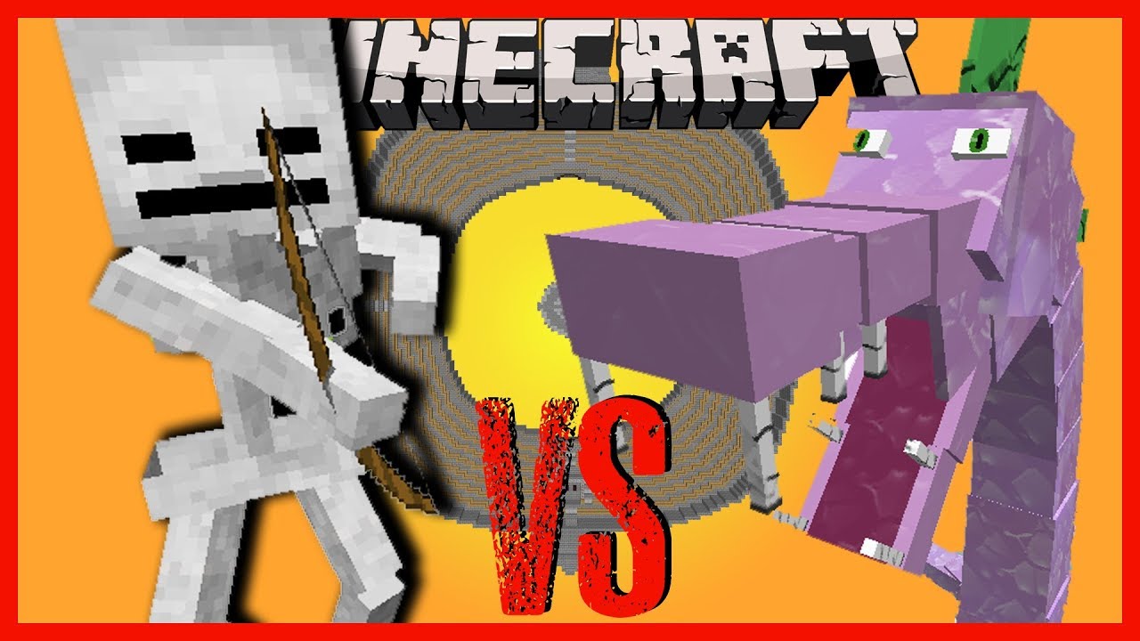 Minecraft - SKELETON TITAN VS ARMIES OF MOBS WITH SPIKEZILLA BEING ONE ...