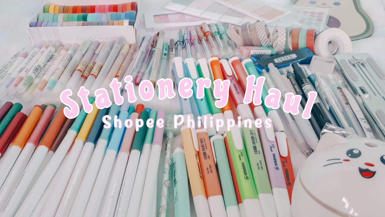 Shopee Stationery Haul | back to school essentials 📚 - YouTube