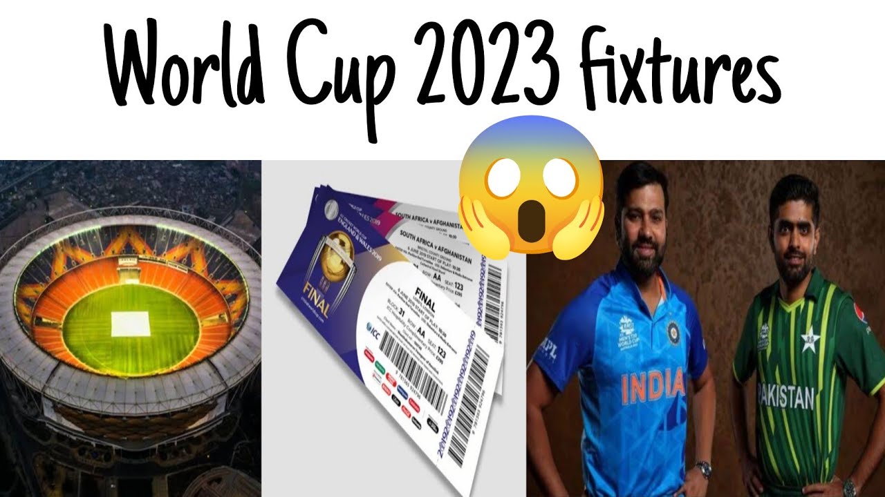 World Cup 2023 fixtures | world cup in India #cwc23 - YouTube