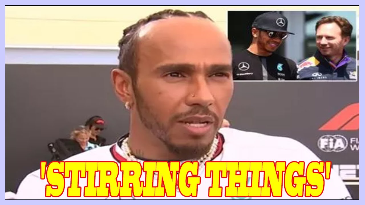Lewis Hamilton accuses Christian Horner of 'stirring things' following ...