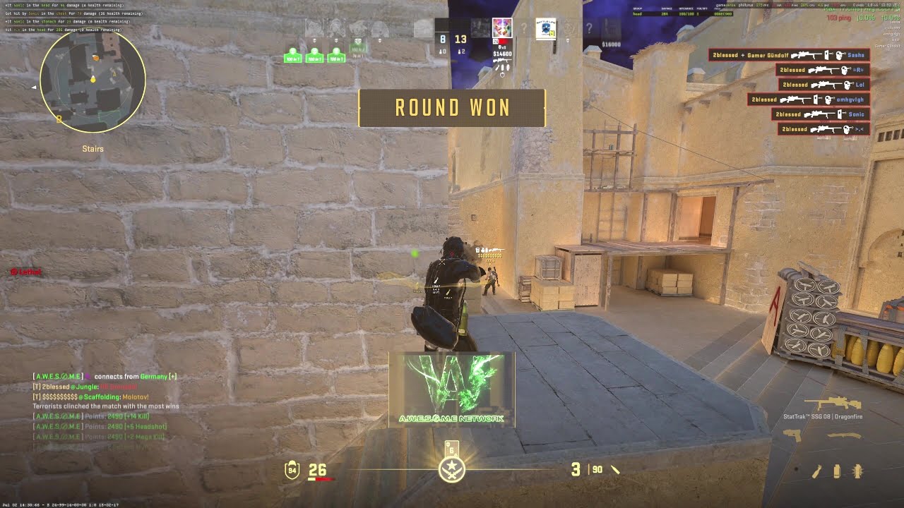 #CS2 hvh with gamesense.pub - YouTube