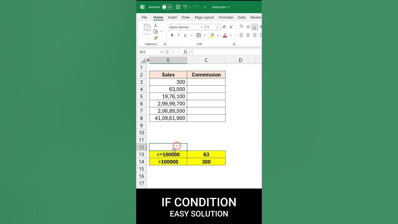 If Condition for Quick Decisions #excel #exceltips #exceltricks #microsoft #shorts #ifcondition ...