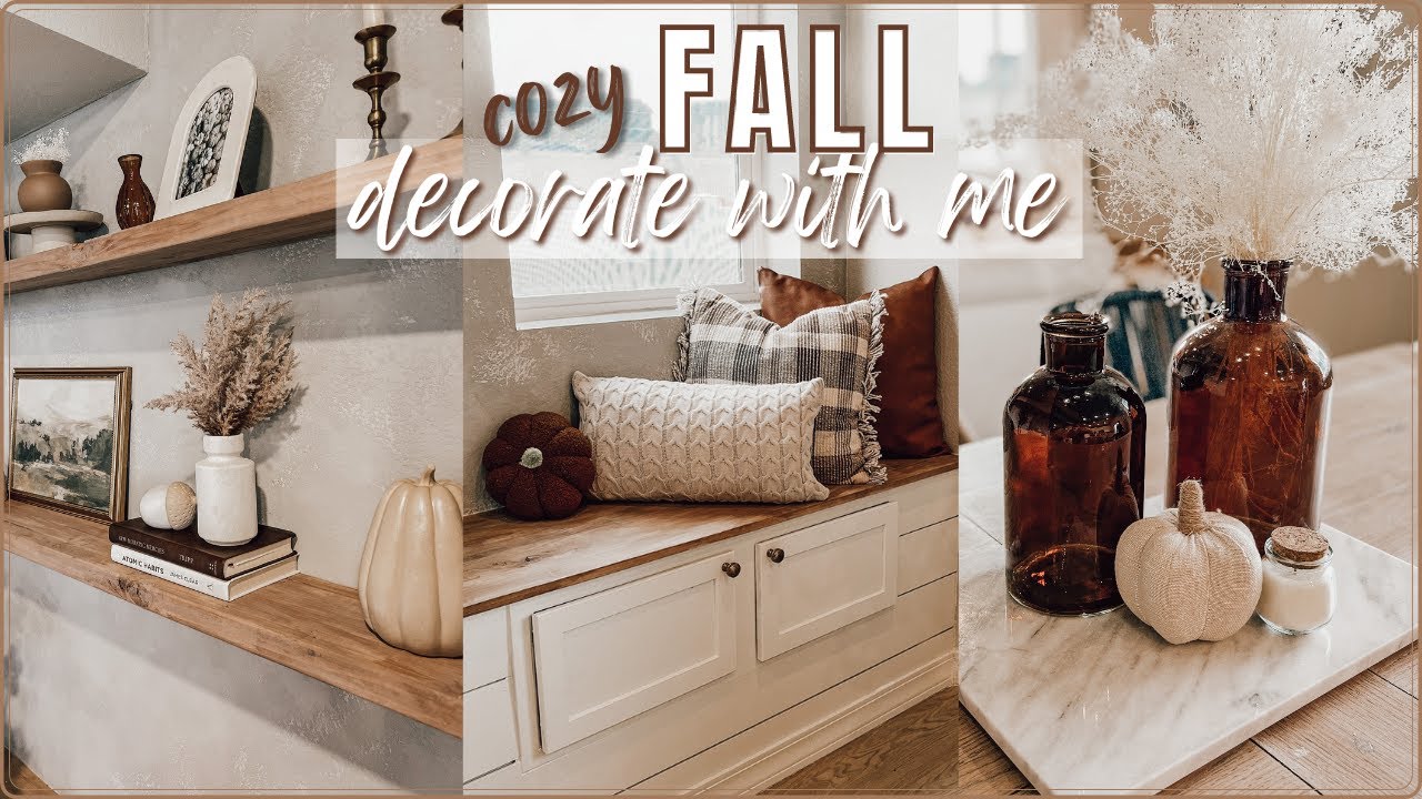COZY FALL DECORATING IDEAS 🍂 decorate with me for AUTUMN 2022 // living ...