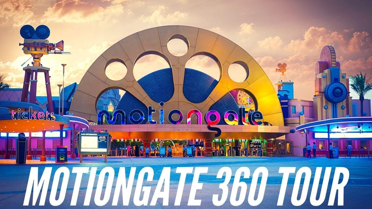 Motiongate Dubai- Theme Park - All Rides 360 Tour [4K] | Dubai Parks ...