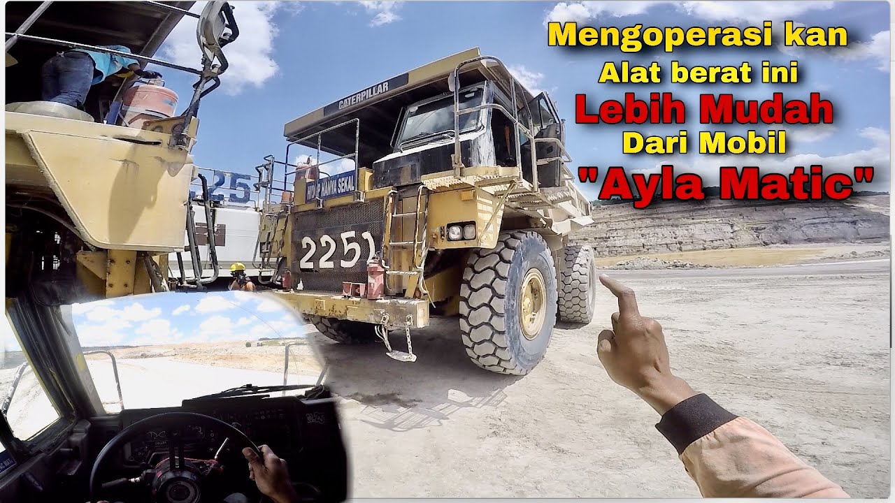 MENGOPERSAIKAN ALAT BERAT DUMP TRUCK HD CATERPILLAR - YouTube