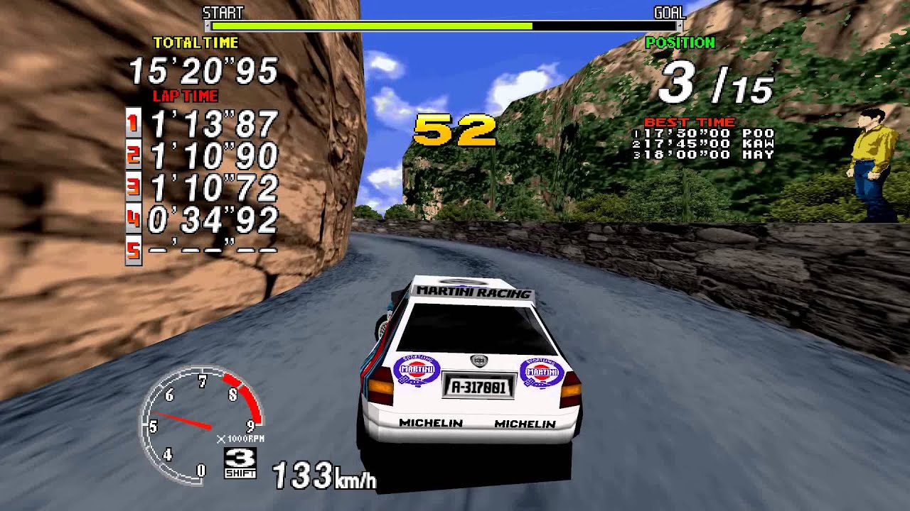 Sega Rally Championship - Model 2 emulator 60 FPS - PART 3/3 - YouTube