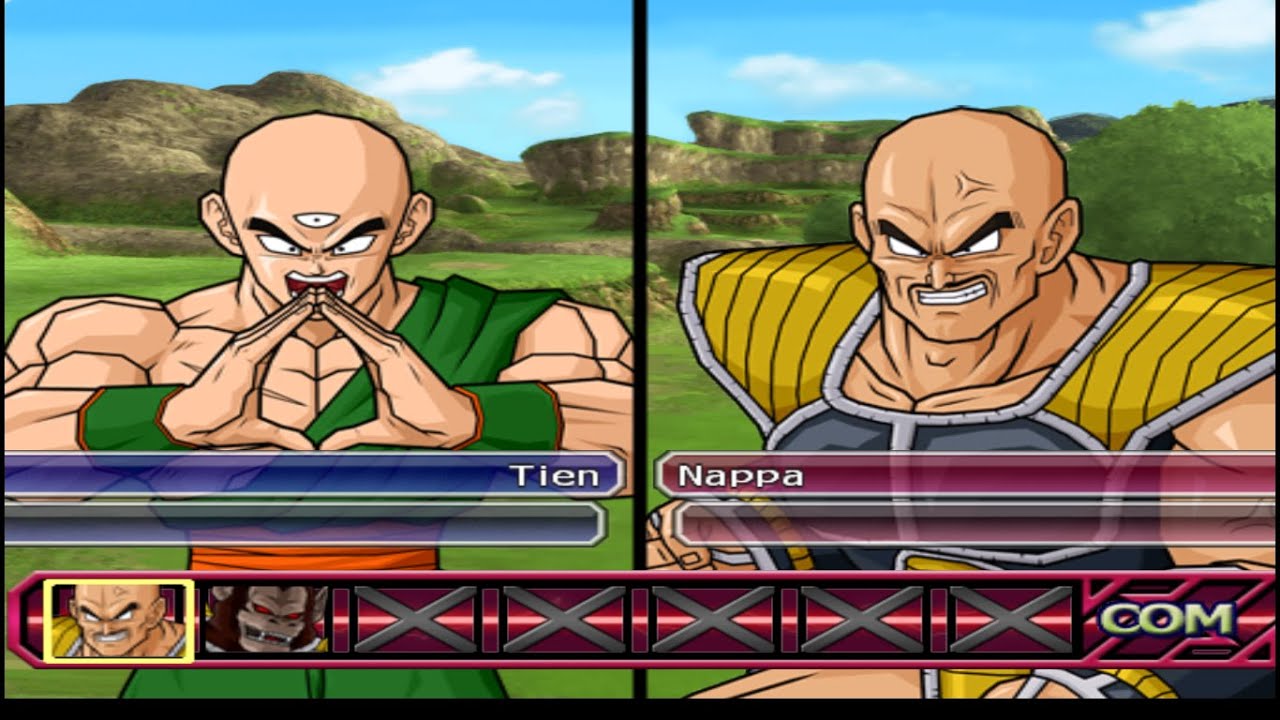 Dragon Ball Z Budokai Tenkaichi 3 | Tien VS Nappa(Enhanched Red Potara ...