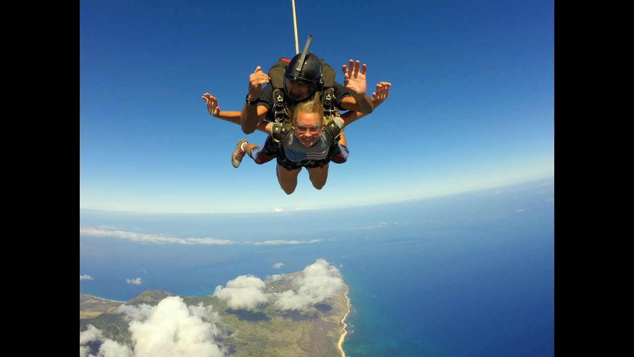 Skydiving in Oahu, Hawaii (North Shore) - Pacific Skydiving - YouTube
