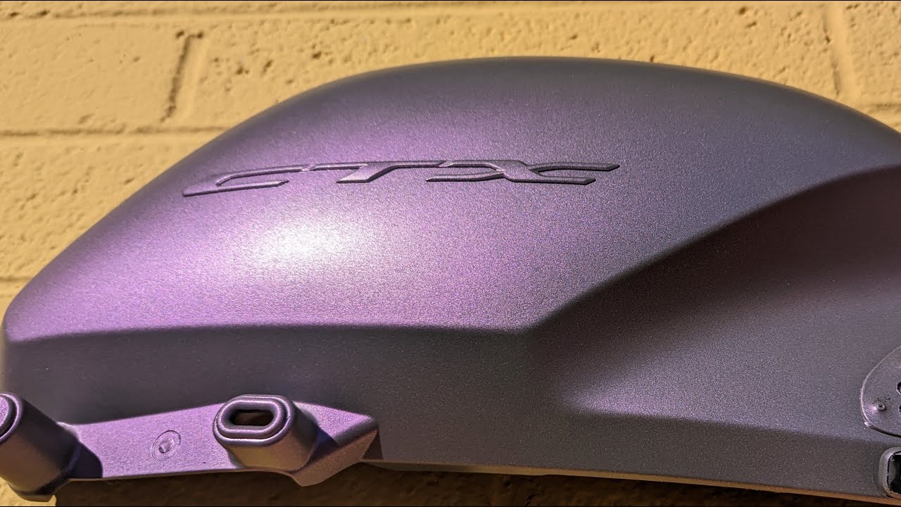 Spraying Purple Interference Pearls Over Gunmetal Grey - YouTube