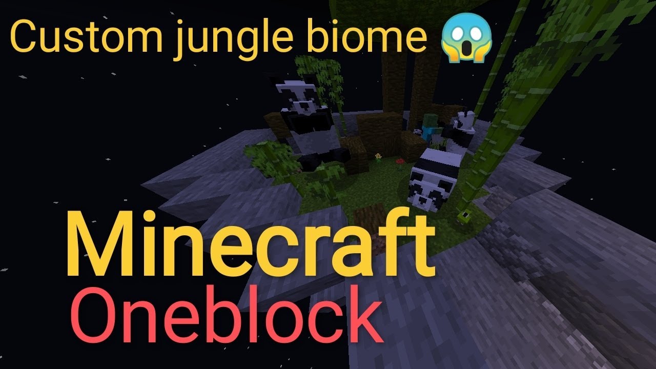 I built a Custom Jungle biome in Minecraft Oneblock - #6 - #minecraft ...