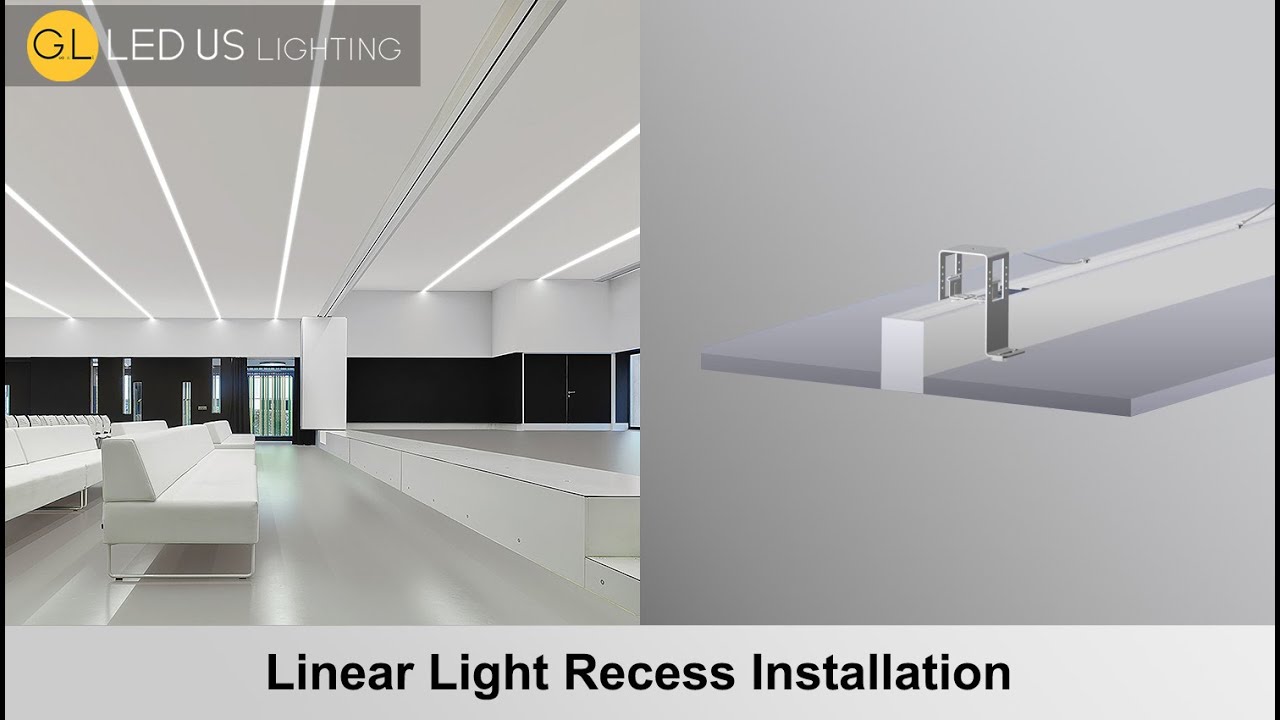 Linear Light Recess Installation - YouTube