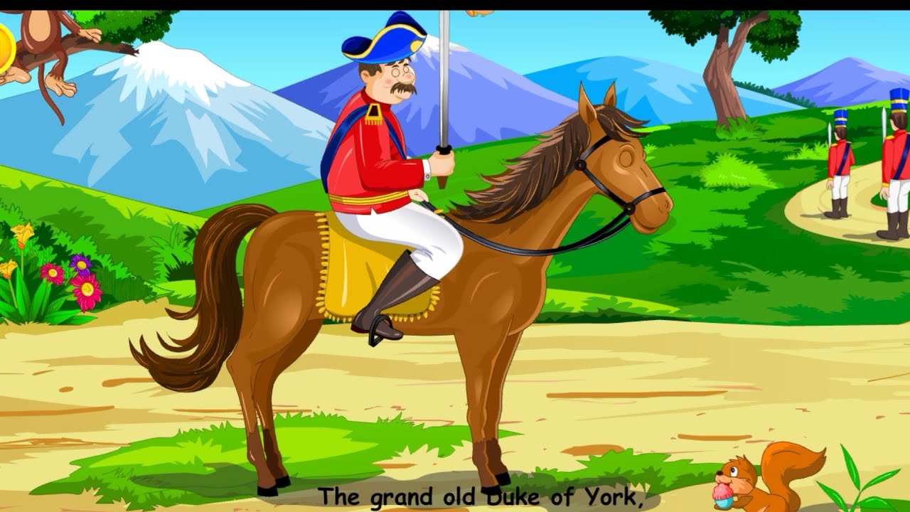 Grand Old Duke Of York | Nursery Rhymes For Childrens | Fun And Learn ...
