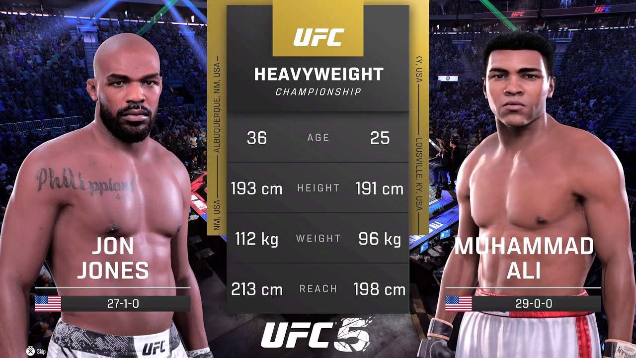 Jon Jones vs Muhammad Ali Full Fight - UFC Fight Of The Night - YouTube